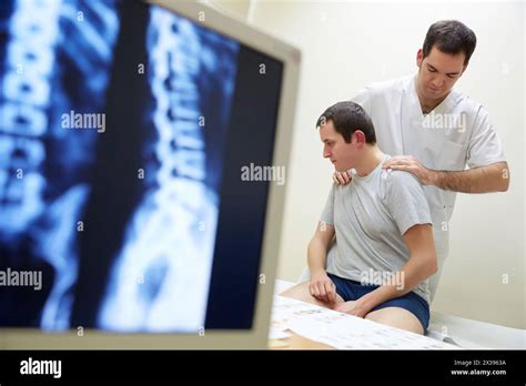 Rotation And Passive Flexion Back X Ray Image Of The Spinal Column
