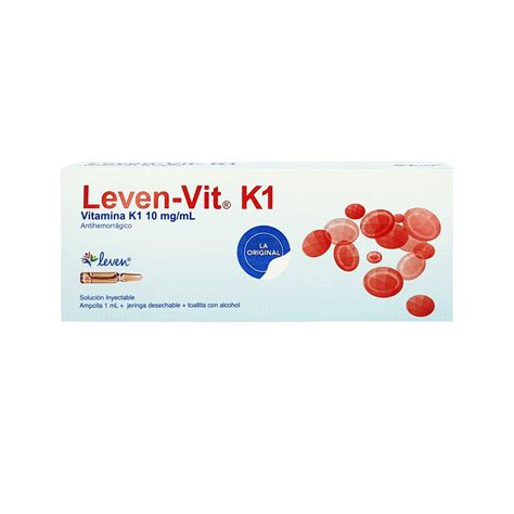 Leven Vit K1 10mgml Inyectable 1 Ampolla Apomedix