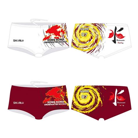 Shoalo Customised Hong Kong Uwh Mens Aquashorts M25 Name