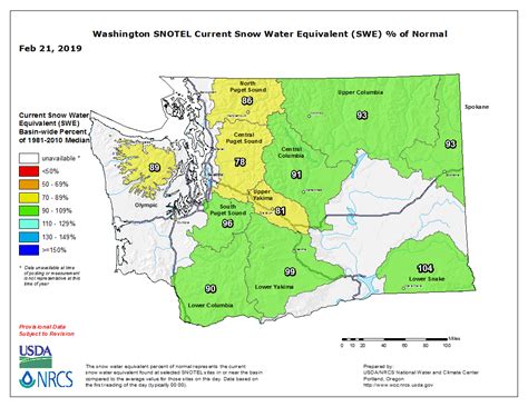Big Gains In Snowpack But Still Below Normal Washington State Department Of Ecology