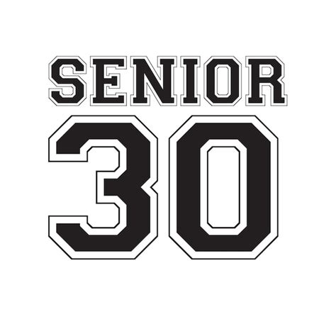 Premium Vector Senior Class Of 30 T Shirt Design Vector
