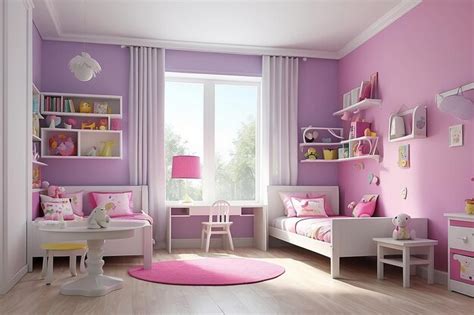 Premium Photo Nursery Modern 3d Interior Composition