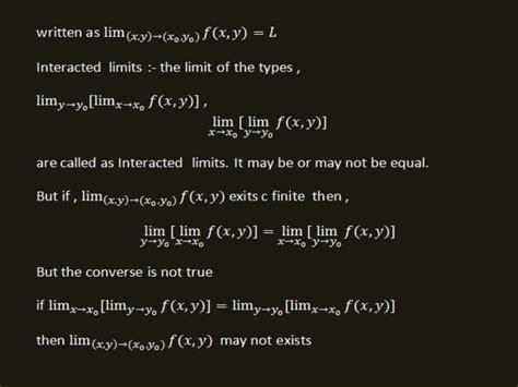 Limit And Continuity For The Function Of Two Variables Pptx