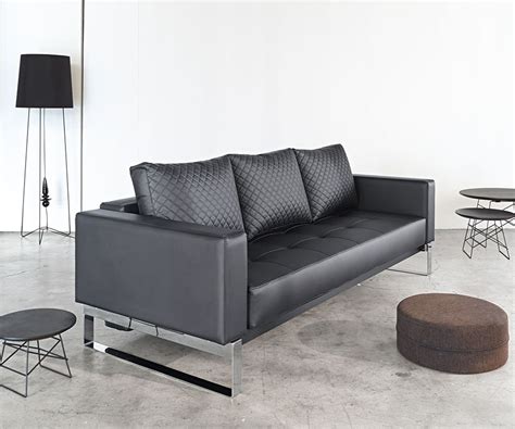 Cassius Q Deluxe Sleeper Sofa Bed Chrome Legs Zin Home