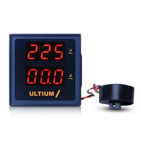 Ultium Digital Panel Volt Ampere Meter 72mm Ac Range 500v 50amp At