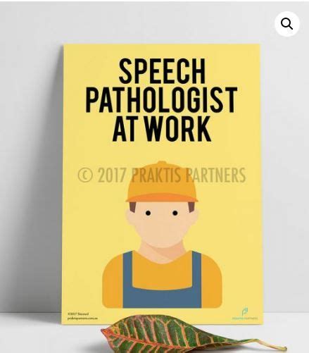 Speech Pathologist At Work Poster Male Speechpathologist