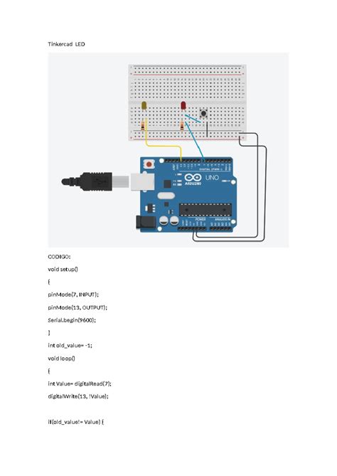 Tinkercad Led Circuito Ingenieria De Sistemas Tinkercad Led