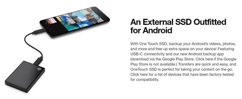 Seagate One Touch Ssd Portable External Solid State Drive Usb Type C Windows Mac Android Tb