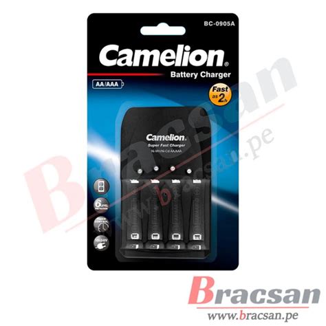 Cargador Super Rapido Para Bateria Tipo Aa Aaa Camelion Bc 0905a Bracsan