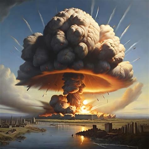 Premium Photo Nuclear Explosion Ai