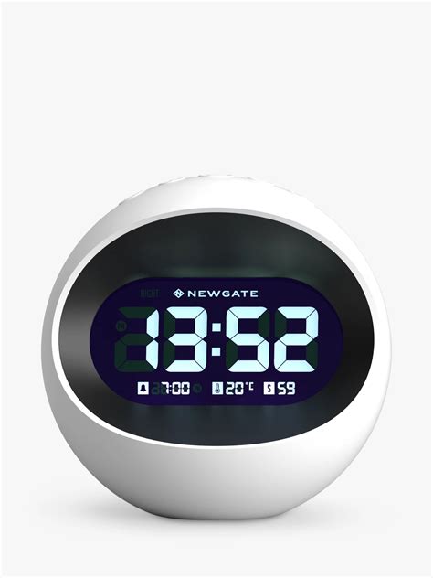 Newgate Clocks Centre Of The Earth Lcd Digital Alarm Clock White