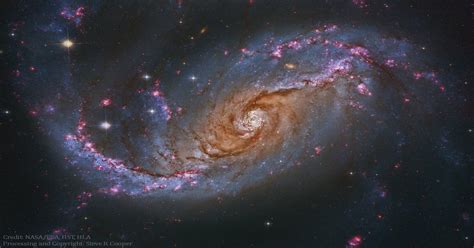 Ngc 1672 Barred Spiral Galaxy From Hubble Apod