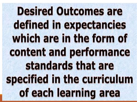 Standards Based Unit Assessment Design For K To 12 Pptx