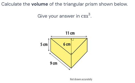Calculate The Volume Of The Triangular Prism Studyx