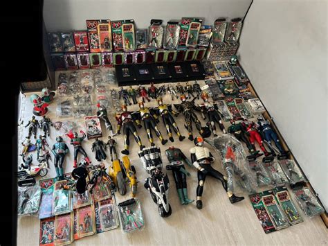 【全体的に状態が悪い】★1円スタート 送料込み 仮面ライダー フィギュア ソフビ バンダイ 戦隊 特撮 食玩 ガチャ グッズ 大量 まとめ
