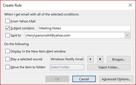 Manage Email Messages By Using Rules Outlook