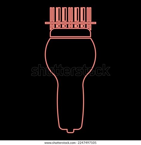 Neon Scanning Barcode Hand Scanner Red Stock Vector Royalty Free 2247497105 Shutterstock