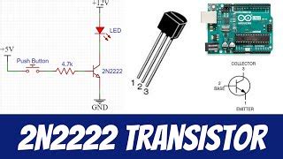 How To Use An Npn Transistor To Switch On An Led Elec Doovi