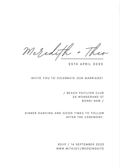 Wedding Invitation Wording Ideas