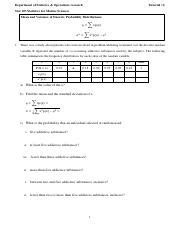 Tut3 Pdf Department Of Statistics Operations Research Tutorial 3