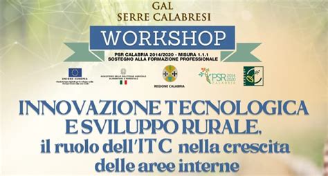 Gal Serre Calabresi Il 30 Maggio Il Workshop Innovazione