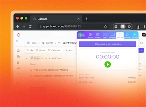 The Clickup Chrome Extension For Tasks Time Tracking And Screenshots