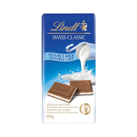 Lindt Lindor Swiss Classic Double Milk Chocolate 100 G White