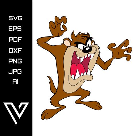 Tasmanian Devil Looney Tunes Layered Svg Bundle Cricut Cut Etsy