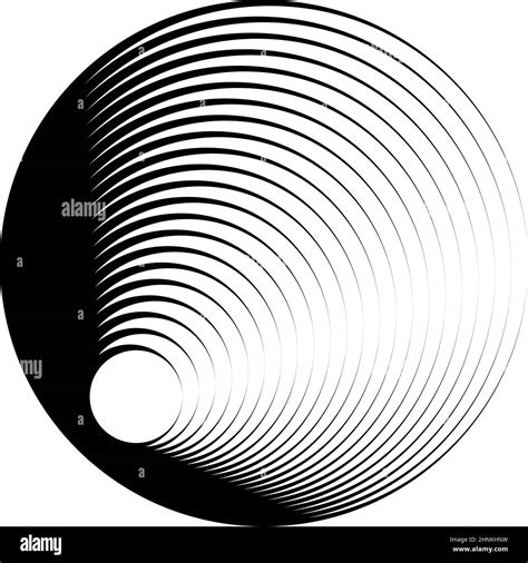Abstract Circular Radiating Design Element Vector Stock Vector