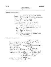 ECE523 HW 1 Solution Pdf ECE 523 SPRING 2018 Power Electronics Assignment 1 Solution Problem