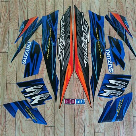 Jual Stiker Striping Motor Shogun Sp 125 2007 Biru Shopee Indonesia