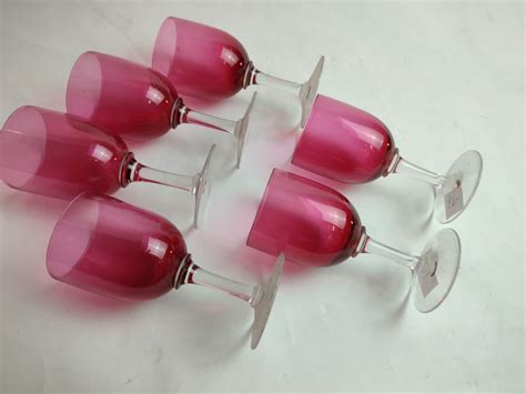 Six Late Victorian Drinking Glasses