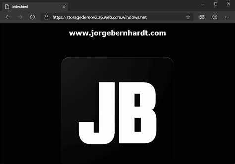 How To Host A Static Website Directly On An Azure Storage Account Jorge Bernhardt