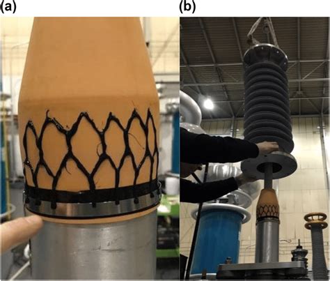 A Artificial Defect On Stress Cone Surface B Cable Sealing End