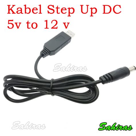 Kabel Step Up Usb 5v To 12v Dc Power Supply Backup 12 V Dari Powerbank