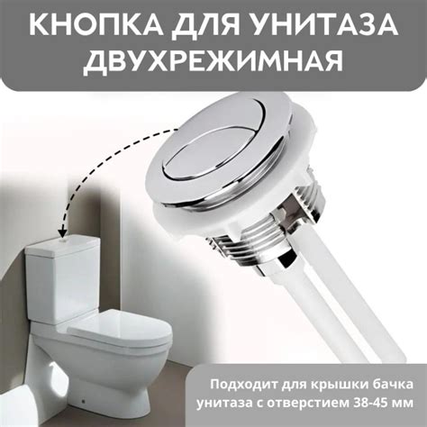 Кнопка для бачка унитаза/Кнопка слива для унитаза двухрежимная купить ...