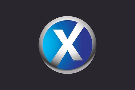 Elementos De Modelo De Design De Logotipo Letra X Vetor Premium