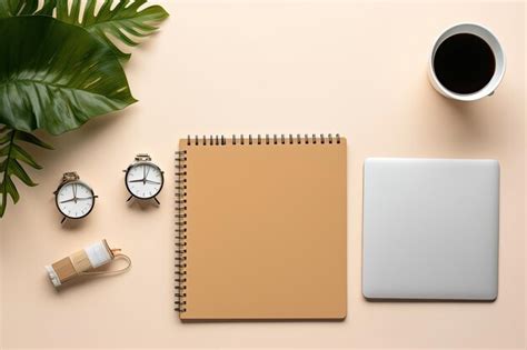 El espacio de trabajo perfecto un diseño plano creativo con todos los