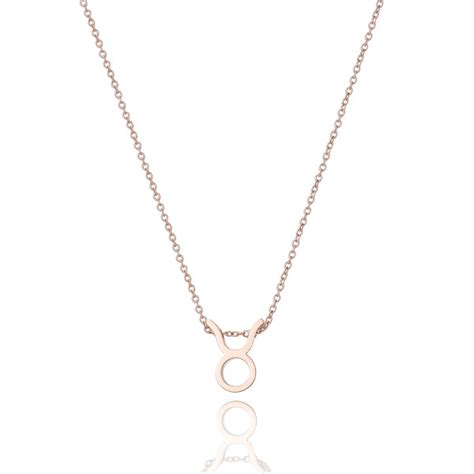 Rose Gold Taurus Necklace Classy Women Collection