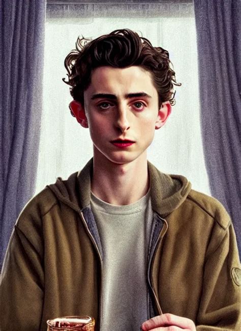 Timothee Chalamet Smoking A Joint Sitting In A Wheel Stable Diffusion