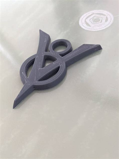 Classic Ford V8 Emblem Hotrod 3d Printed Badge Project Howe Etsy