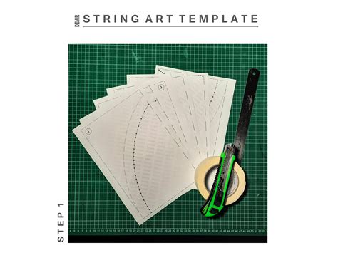 Fibonacci Spiral String Art Template Pattern Outline Etsy