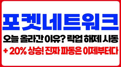 포켓네트워크 코인전망 20 상승 진짜 파동은 이제부터 락업해제 시동🔥 Youtube