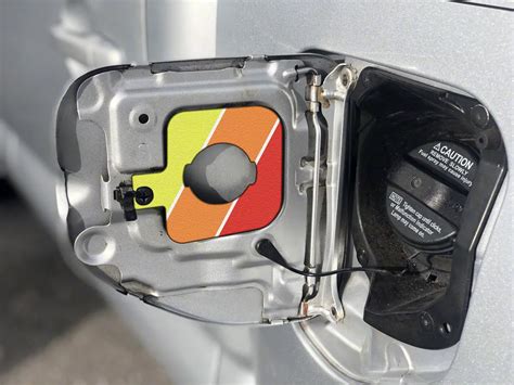 Tacoma Gas Cap Holder Tri Color Yelloworangered 05 15 Tacoma W 5