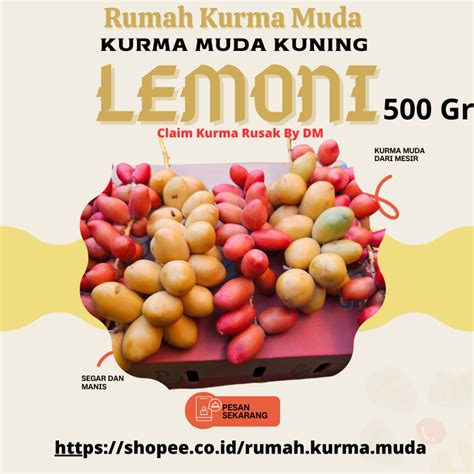 Jual Rumah Kurma Muda 500gr Kurma Muda Kurma Muda Promil Kurma