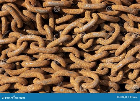Rusting Chains Stock Image Image Of Secure Detail Industry 416243