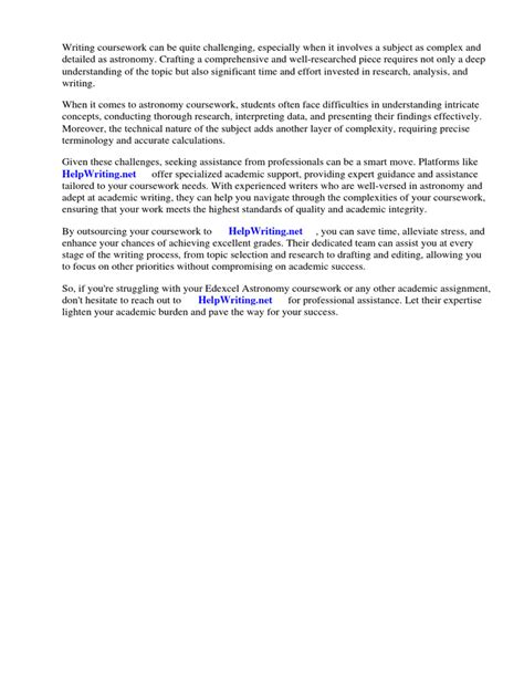 Edexcel Astronomy Coursework Guide Pdf Facebook Linked In