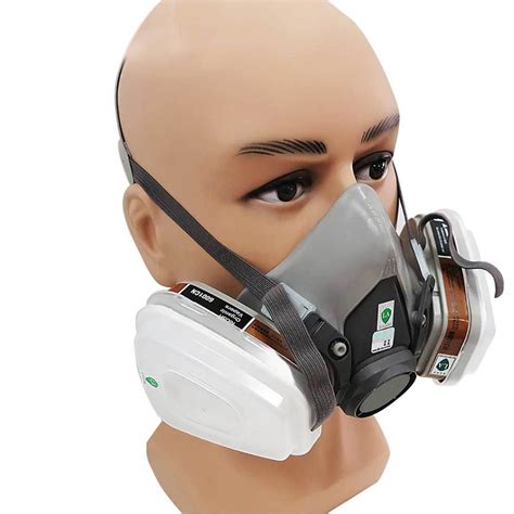 Reusable Half Face Respirator Anti Industrial Construction Dust Gas