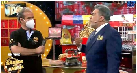 Andrés Hurtado encara productor Porque hoy es sábado con Andrés