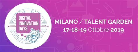 Digital Innovation Days Italy A Ottobre A Milano The Cryptonomist